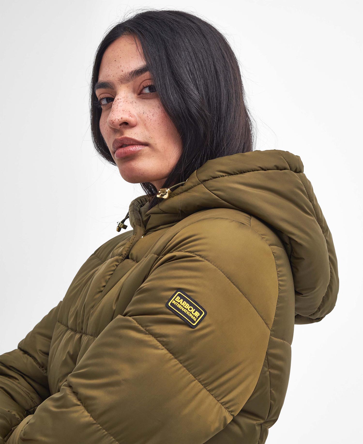 Shop the B.Intl Track Line Quilted Jacket in Green today Shop the B.Intl Track Line Quilted Jacket in Green today